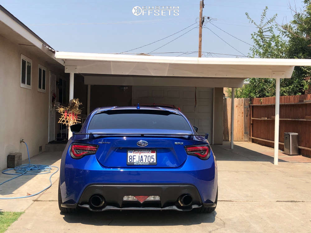 2017 Subaru BRZ with 18x9.5 35 Rays Engineering Te37 and 255/35R18 ...