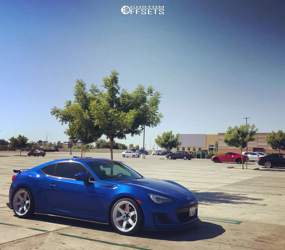 2017 Subaru BRZ with 18x9.5 35 Rays Engineering Te37 and 255/35R18 ...