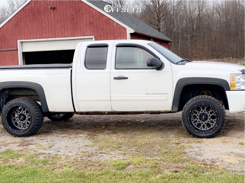 2011 Chevrolet Silverado 1500 with 20x12 -51 Vision Rocker and 33/12 ...