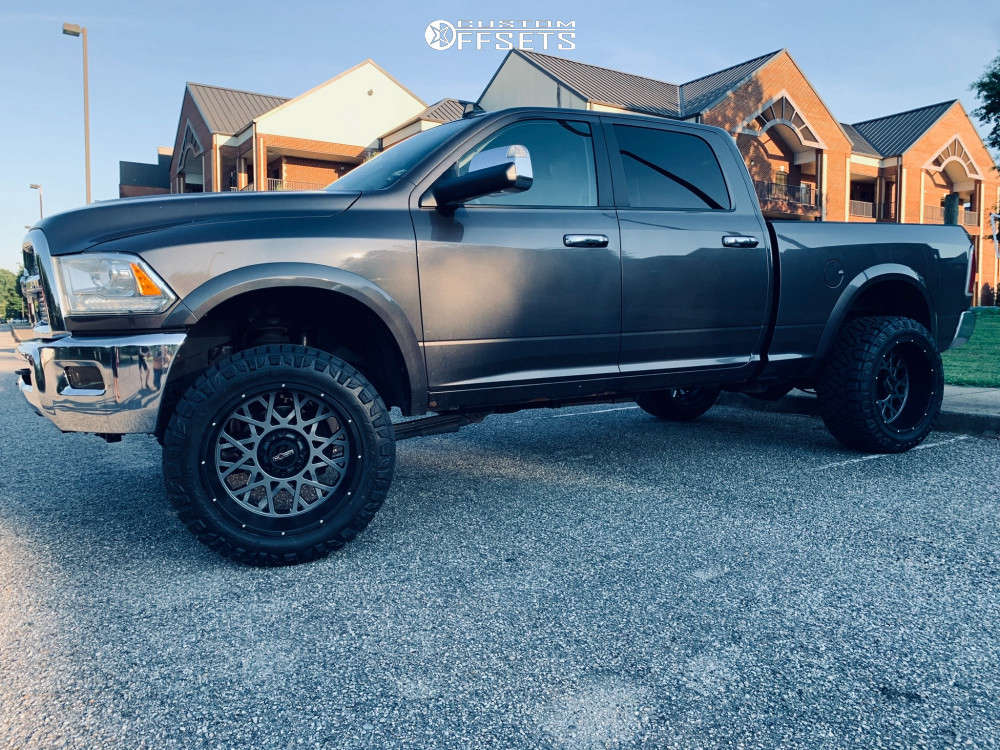 2014 Ram 2500 with 22x12 -51 Vision Rocker and 325/50R22 Nitto Ridge ...
