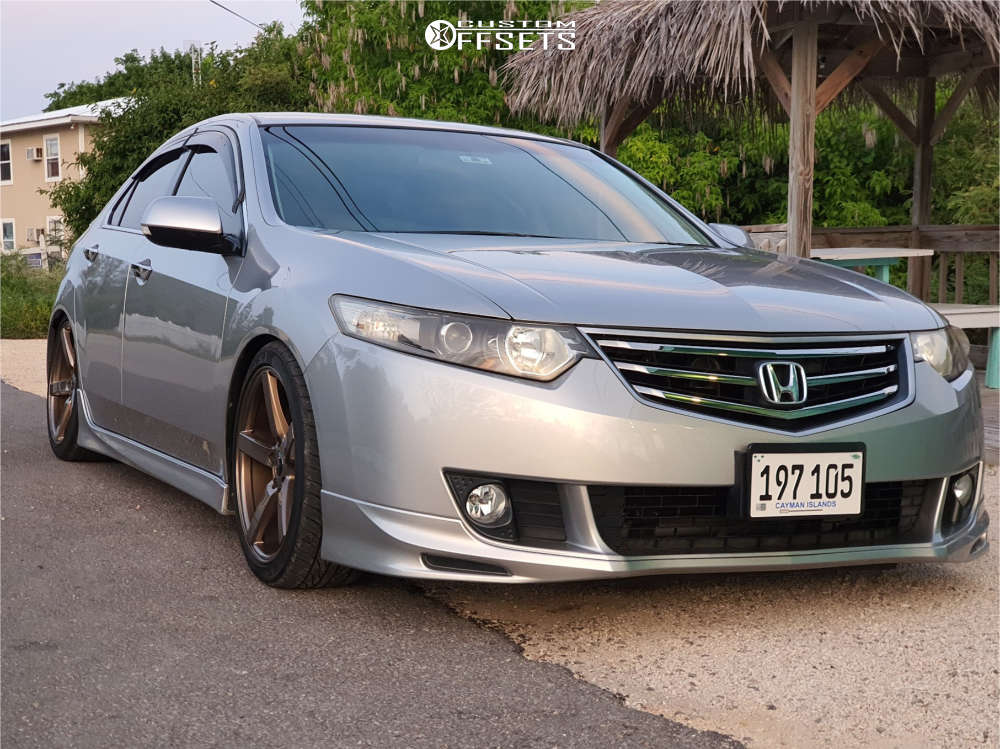 2010 Acura TSX with 18x8 35 JNC Jnc026 and 225/40R18 Presa Psas1 and ...