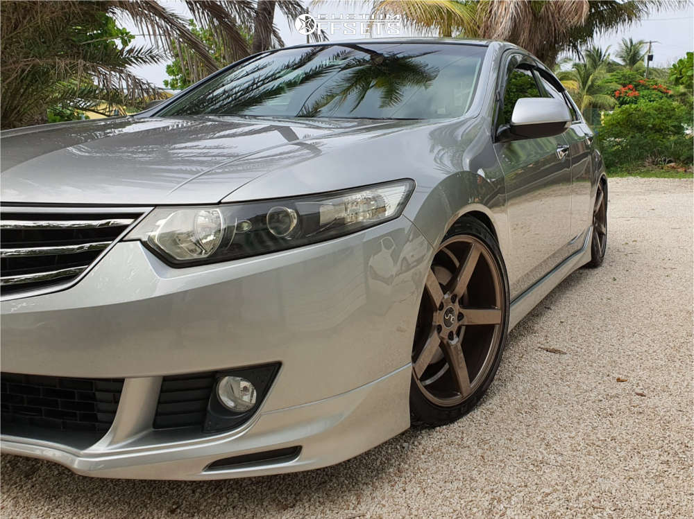2010 Acura TSX with 18x8 35 JNC Jnc026 and 225/40R18 Presa Psas1 and ...