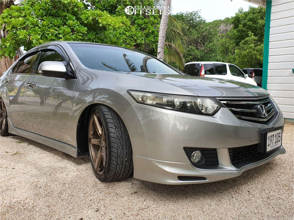 2010 Acura TSX with 18x8 35 JNC Jnc026 and 225/40R18 Presa Psas1 and ...