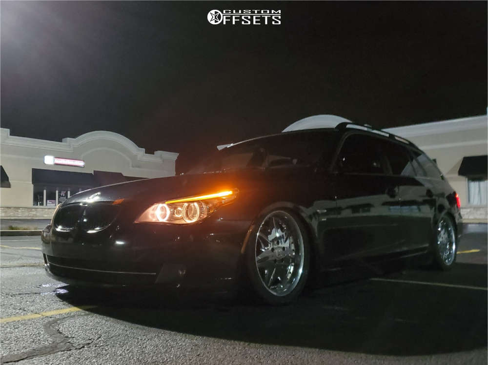 2010 BMW 535i XDrive with 18x8 38 Work Ls207 and 245/40R18 Mastercraft ...