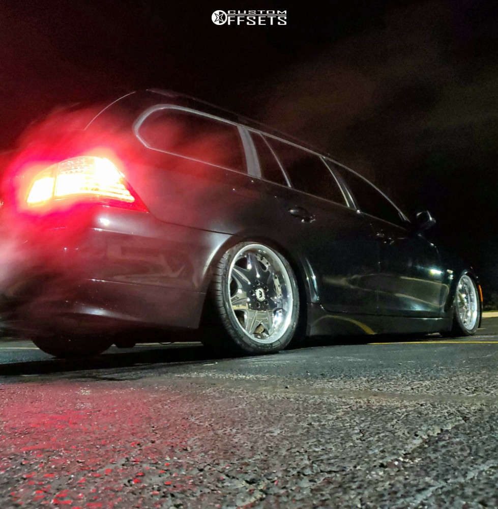 2010 BMW 535i XDrive with 18x8 38 Work Ls207 and 245/40R18 Mastercraft ...