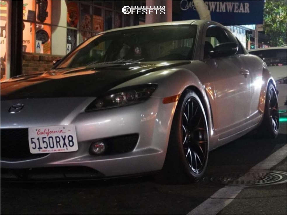 2004 Mazda RX-8 with 18x9.5 35 Enkei Raijin and 245/40R18 Federal SS595 ...