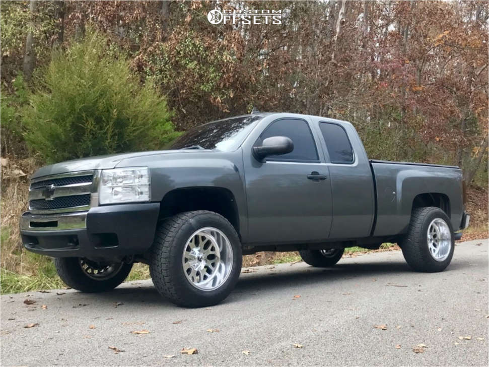 2011 Chevrolet Silverado 1500 with 20x12 -43 Fuel Titan and 305/55R20 ...