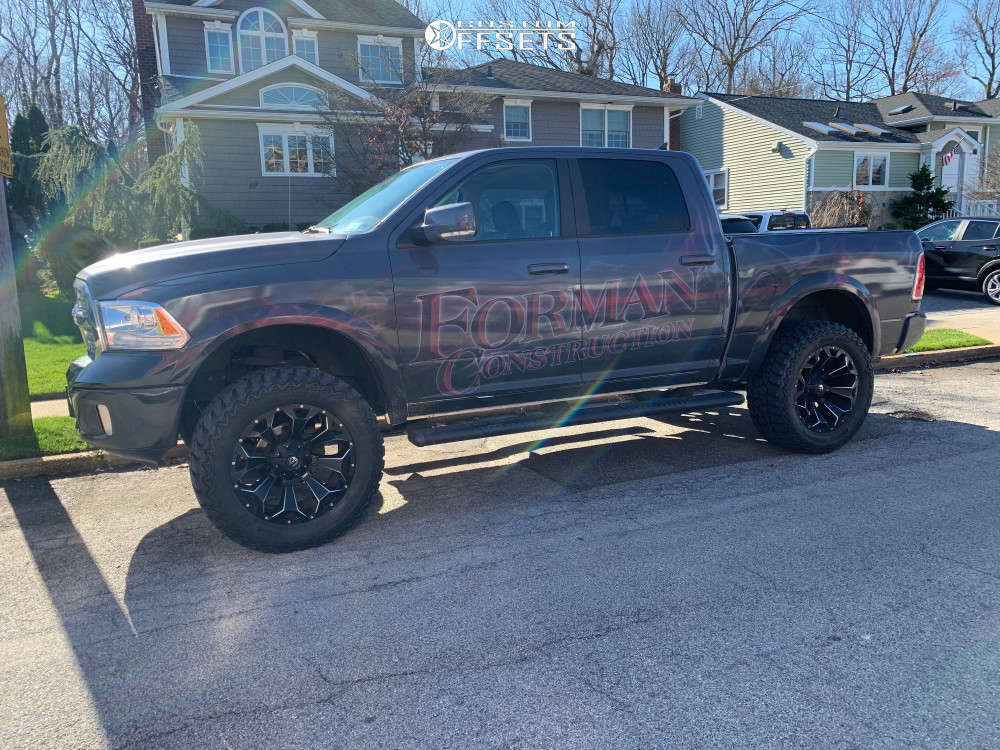 2017 Ram 1500 with 22x12 -44 Fuel Assault and 37/12.5R22 Mickey ...