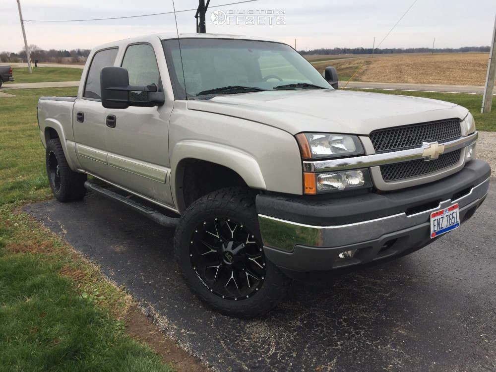 2005 Chevrolet Silverado 1500 with 20x10 -19 Hardrock Affliction and ...