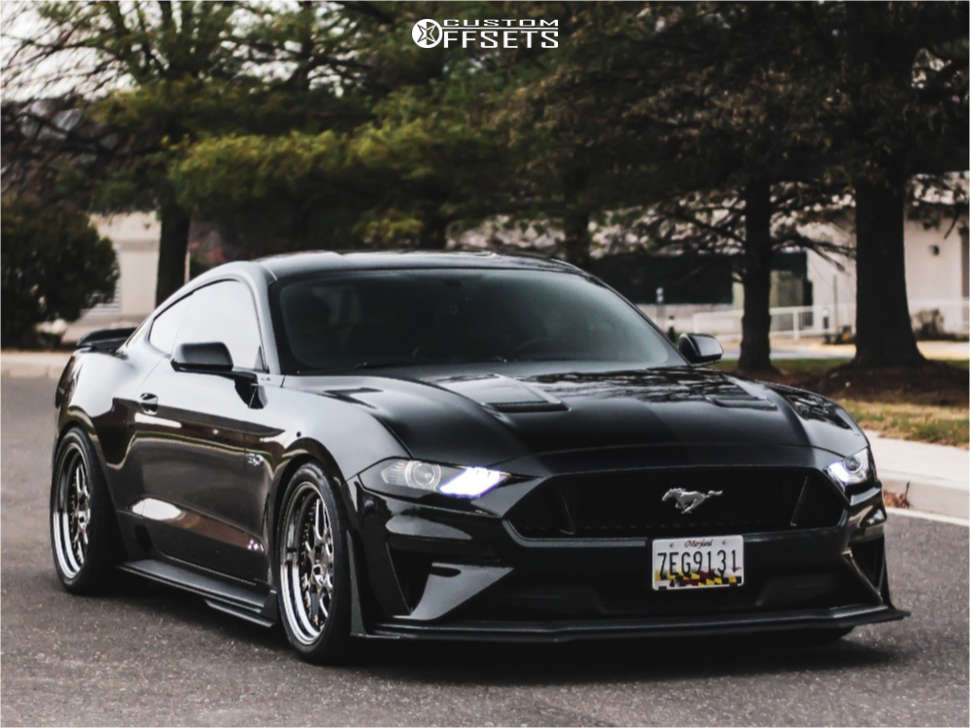 2019 Ford Mustang with 19x9.5 22 Aodhan Ds01 and 275/35R19 Nitto Motivo ...