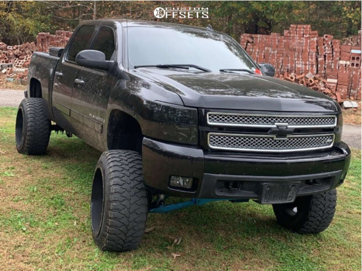 2008 Chevrolet Silverado 1500 with 22x14 -76 Gima Overdrive and 35/12 ...