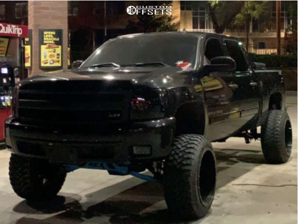 2008 Chevrolet Silverado 1500 with 22x14 -76 Gima Overdrive and 35/12 ...