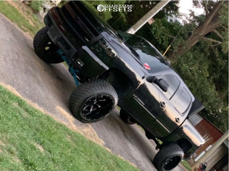 2008 Chevrolet Silverado 1500 with 22x14 -76 Gima Overdrive and 35/12 ...