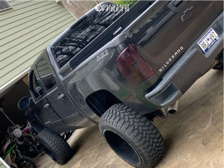 2008 Chevrolet Silverado 1500 with 22x14 -76 Gima Overdrive and 35/12 ...