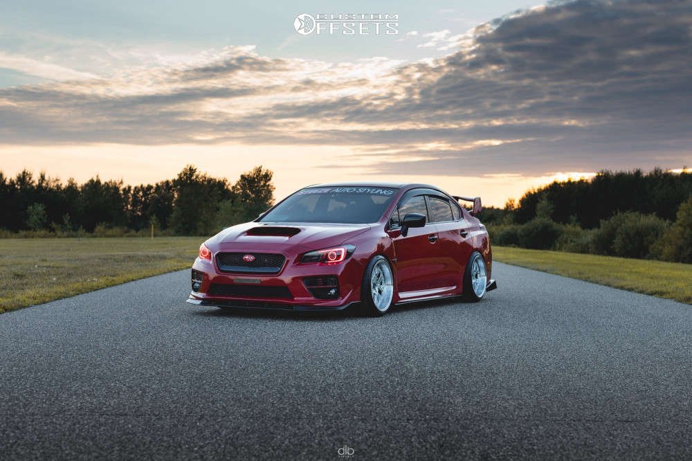 2015 Subaru WRX with 18x10.5 22 ESR Cs11 and 255/35R18 Firestone ...