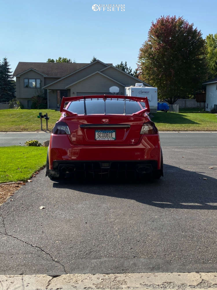 2015 Subaru WRX with 18x10.5 22 ESR Cs11 and 255/35R18 Firestone ...