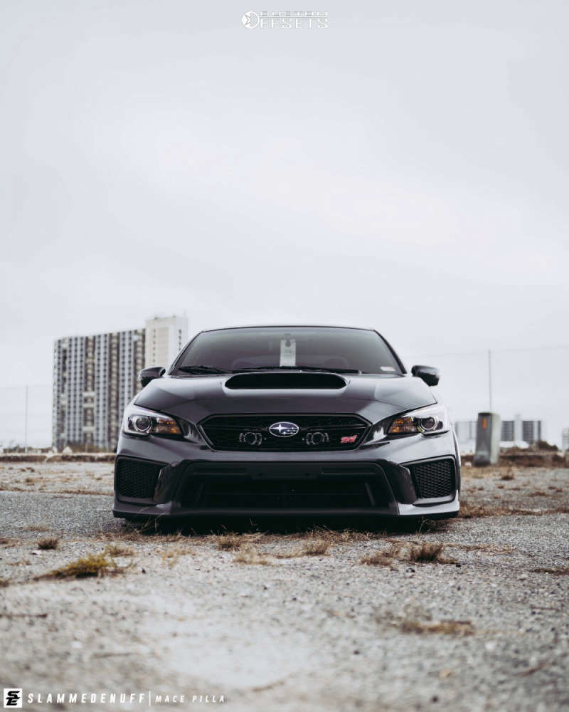 2018 Subaru WRX STI with 18x10 15 Work VS KF and 225/35R18 Federal ...