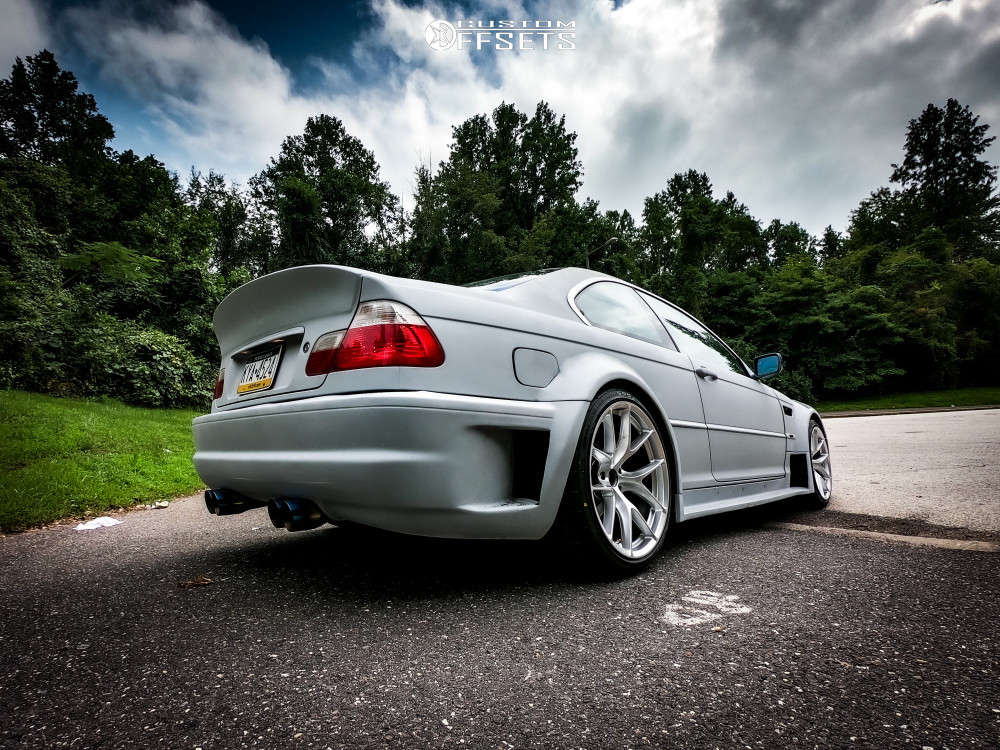 2003 BMW 325Ci with 19x10.5 22 ESR Rf2 and 275/35R19 Federal SS595 and ...