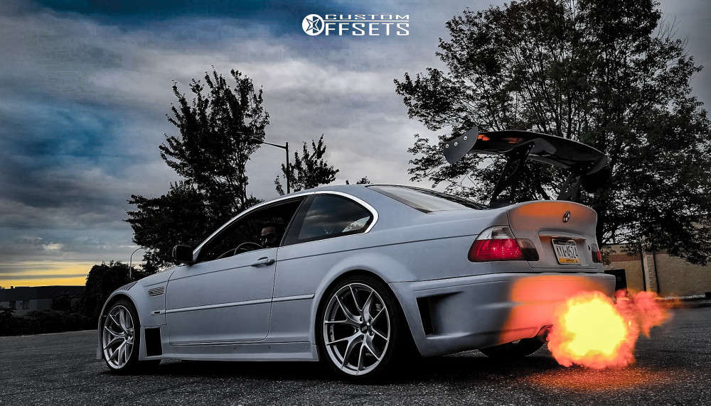 2003 BMW 325Ci with 19x10.5 22 ESR Rf2 and 275/35R19 Federal SS595 and ...