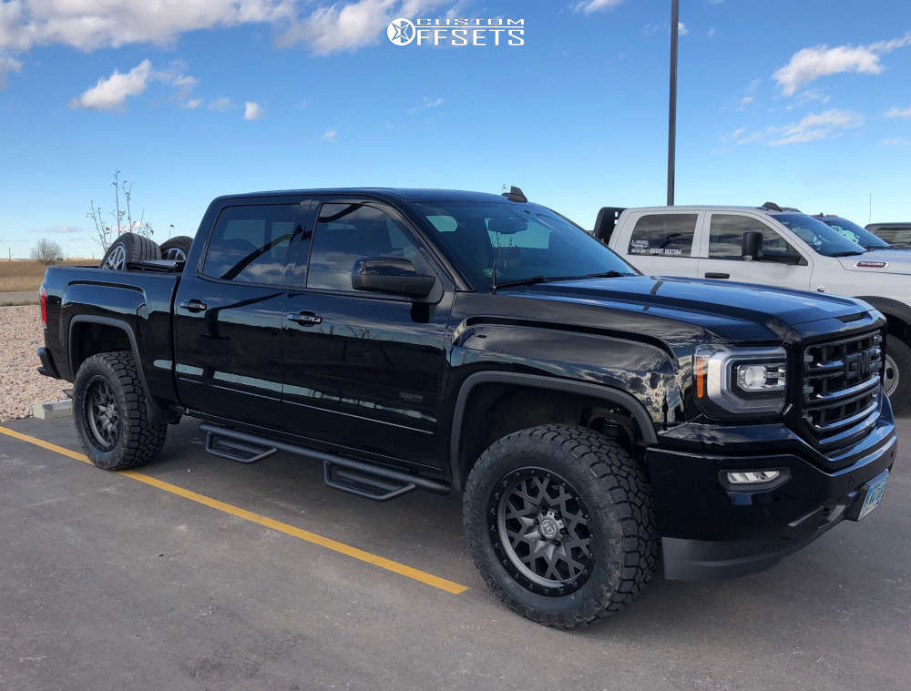 2018 GMC Sierra 1500 with 20x9.5 6 Black Rhino Sprocket and 305/55R20 ...
