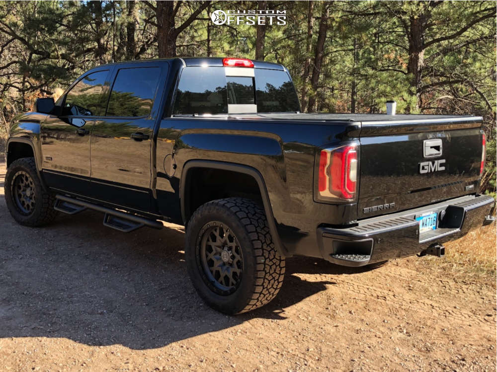 2018 GMC Sierra 1500 with 20x9.5 6 Black Rhino Sprocket and 305/55R20 ...