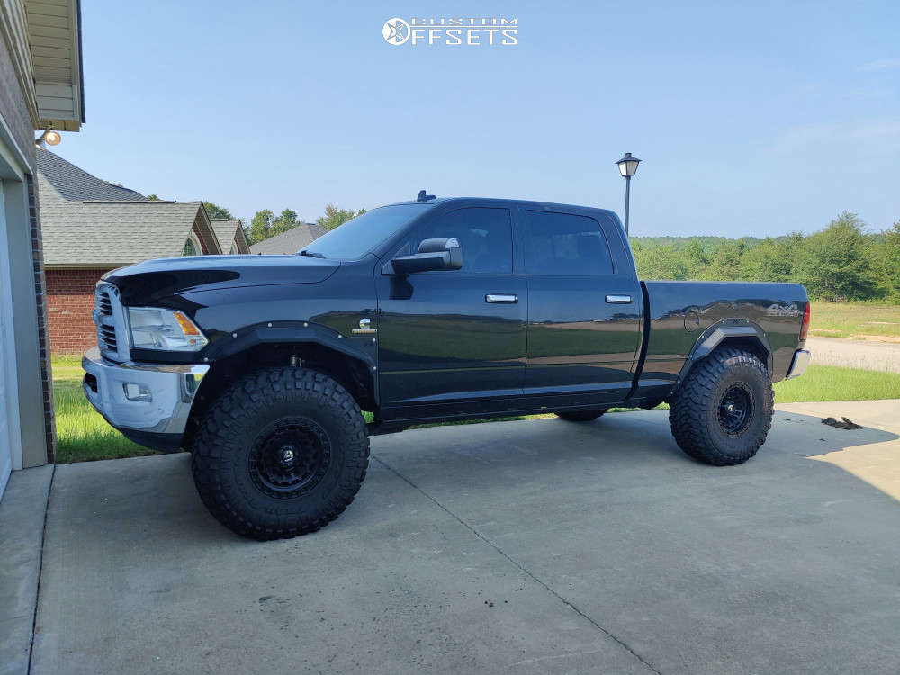 2017 Ram 2500 with 17x9 -33 Fuel Zephyr and 40/13.5R17 Nitto Trail ...