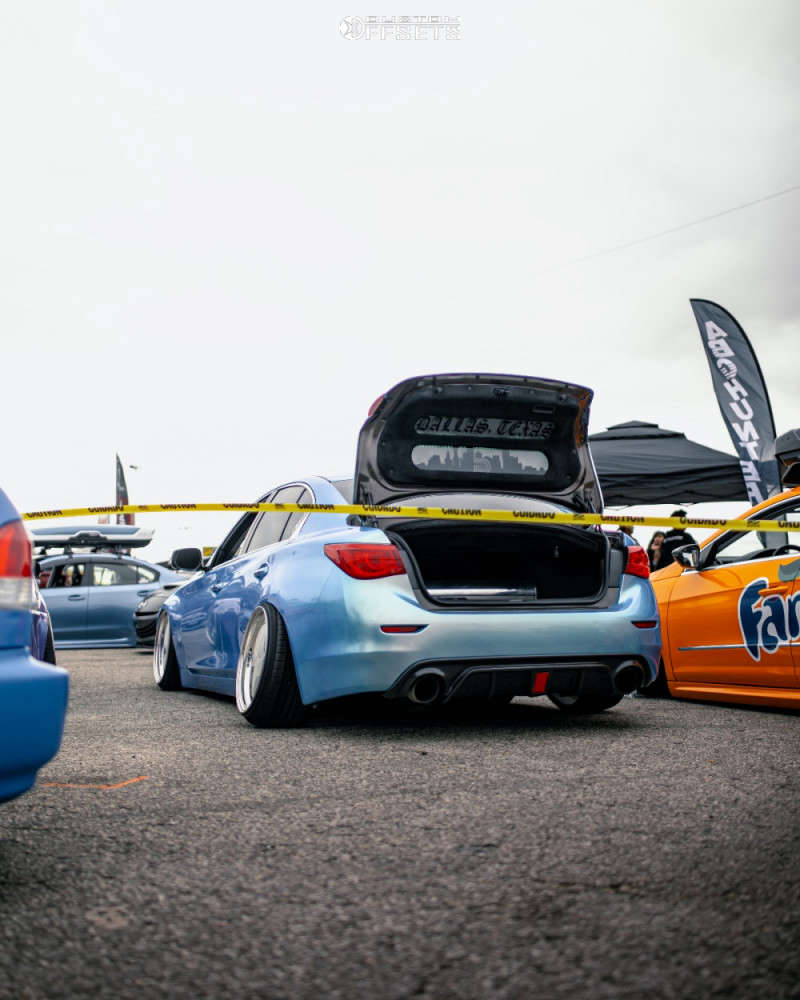 2014 INFINITI Q50 with 19x10 2 Work VS KF and 235/35R19 Ironman Imove ...