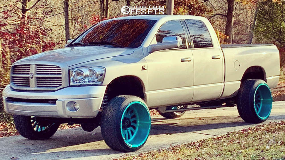 2008 Dodge Ram 2500 with 24x14 -73 American Force Octane Ss and 305 ...