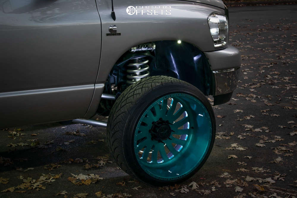 2008 Dodge Ram 2500 with 24x14 -73 American Force Octane Ss and 305 ...