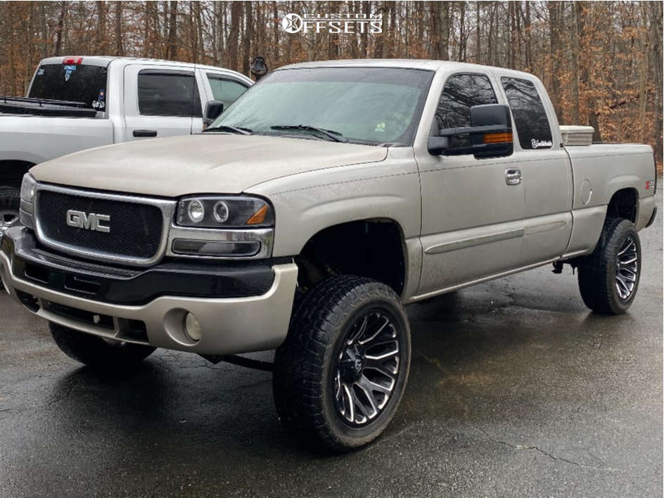 2005 GMC Sierra 1500 with 20x10 -18 Fuel Warrior and 32/10.5R20 Hankook ...