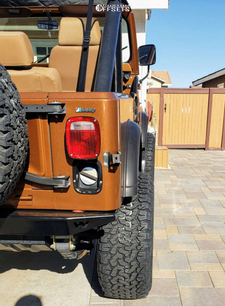 1986 Jeep CJ7 with 15x10 -43 Fuel Lethal and 33/12.5R15 BFGoodrich All ...