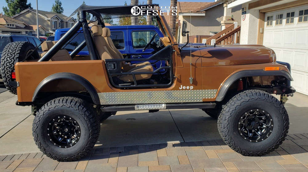 1986 Jeep CJ7 with 15x10 -43 Fuel Lethal and 33/12.5R15 BFGoodrich All ...