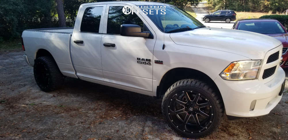 2015 Ram 1500 with 22x12 -44 Fuel Maverick and 33/12.5R22 Road One ...