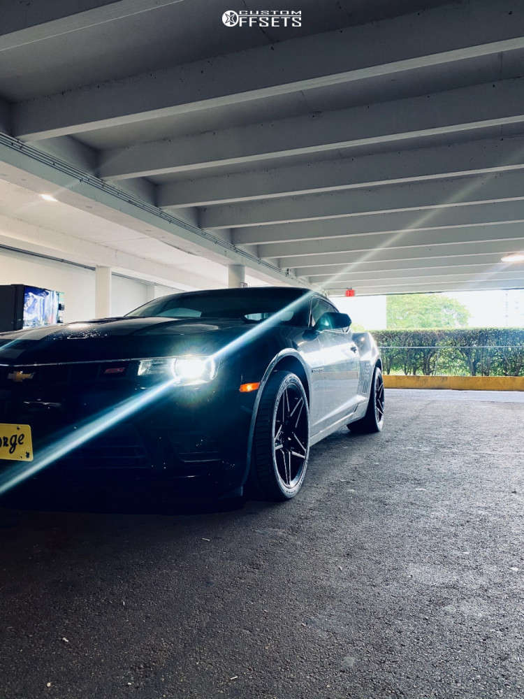 2014 Chevrolet Camaro with 19x10 23 MRR M755 and 285/30R19 Michelin ...