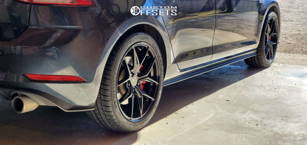 2019 Volkswagen GTI with 18x8.5 35 Enkei Tsr-x and 235/40R18 Michelin ...