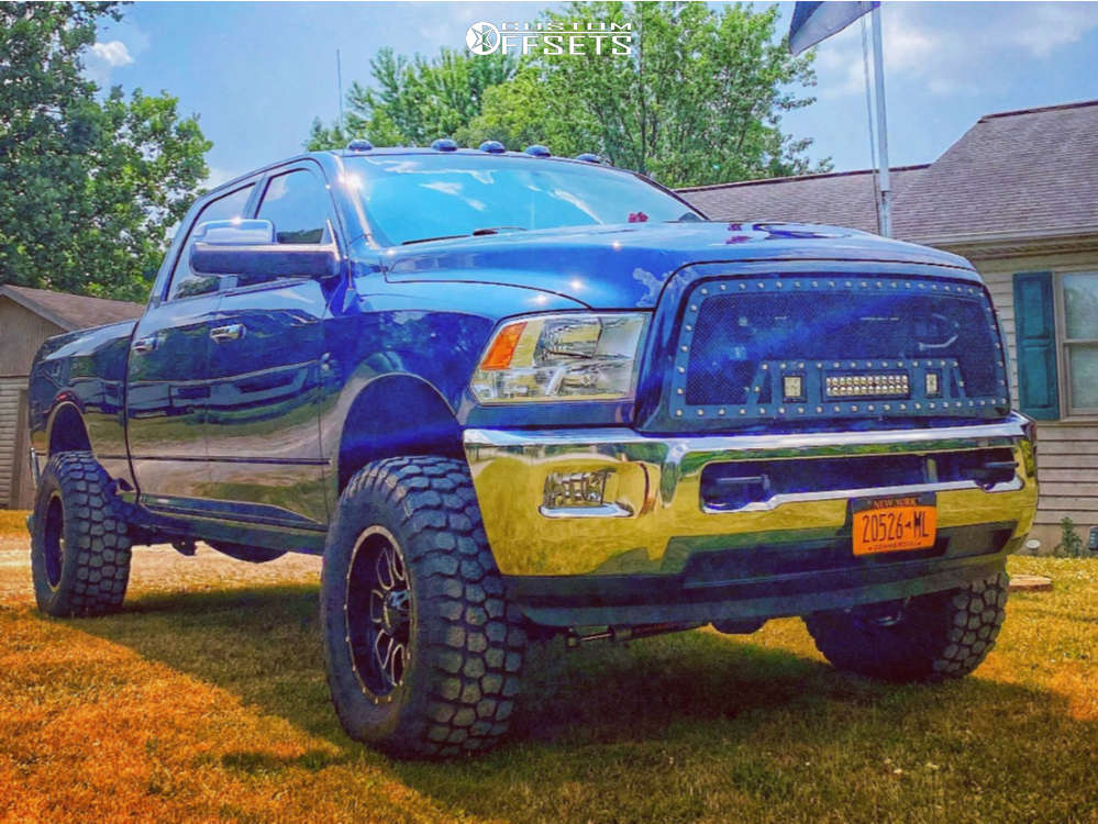 2012 Dodge Ram 2500 with 18x9 -12 Helo He879 and 35/12.5R18 Ironman All ...