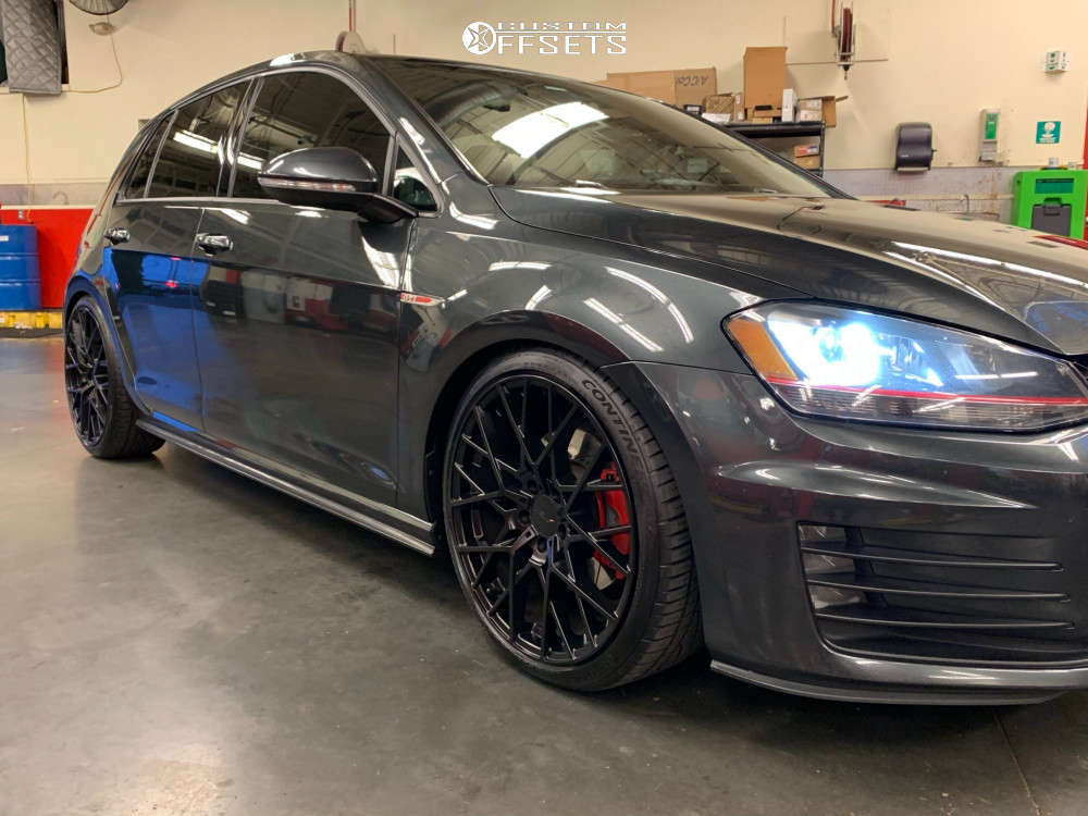 2015 Volkswagen GTI with 19x8.5 42 TSW Sebring and 235/35R19 ...