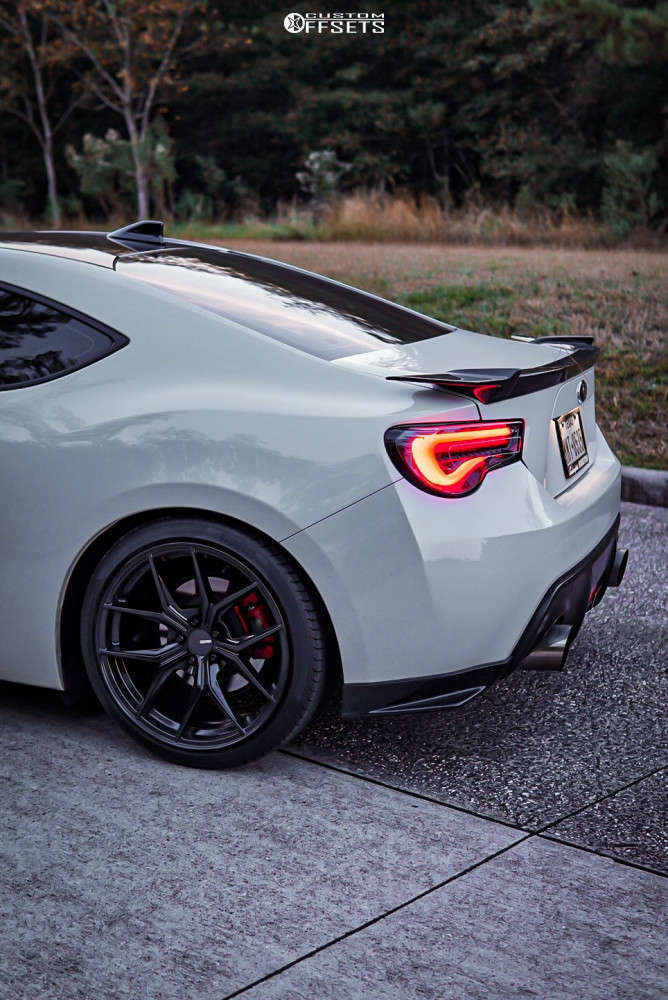 2016 Subaru BRZ with 18x8.5 45 Enkei Tsr-x and 225/40R18 Pirelli P-zero ...