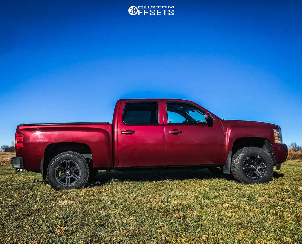2013 Chevrolet Silverado 1500 with 18x9 10 Tuff T01 and 33/12.5R18 ...