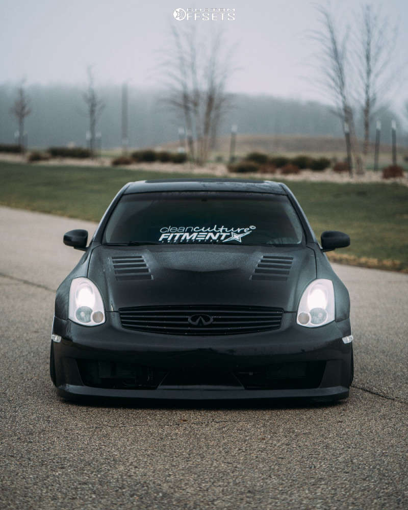 2004 INFINITI G35 with 19x11 7 Anovia Elder and 245/35R19 Nitto Motivo ...