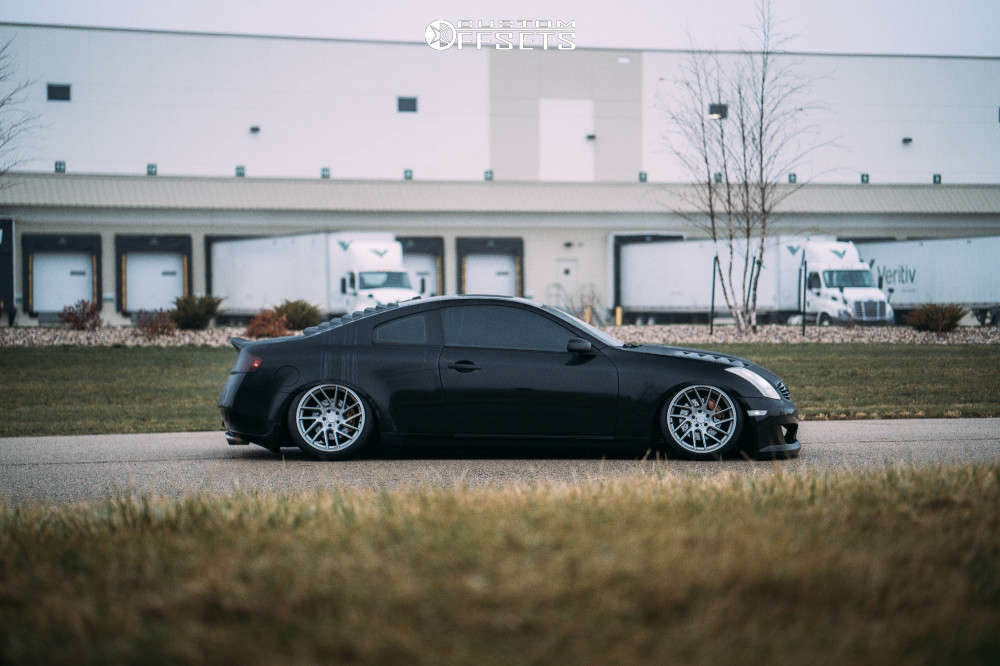 2004 INFINITI G35 with 19x11 7 Anovia Elder and 245/35R19 Nitto Motivo ...