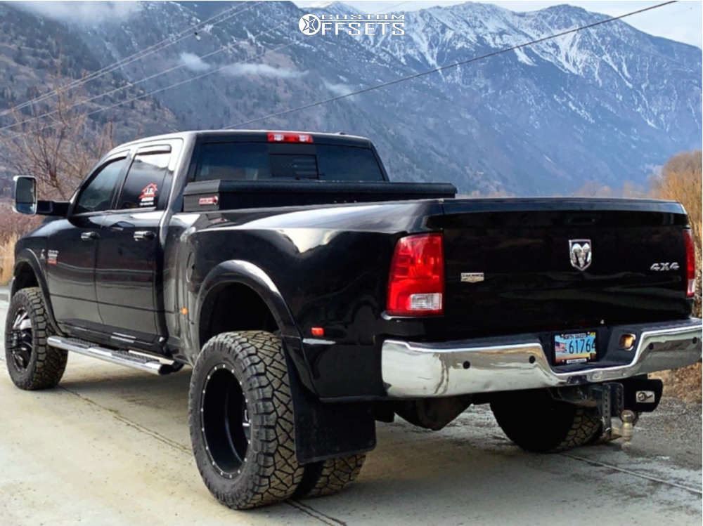 2012 Ram 3500 with 20x9 1 Fuel Cleaver and 33/12.5R20 Nitto Ridge ...