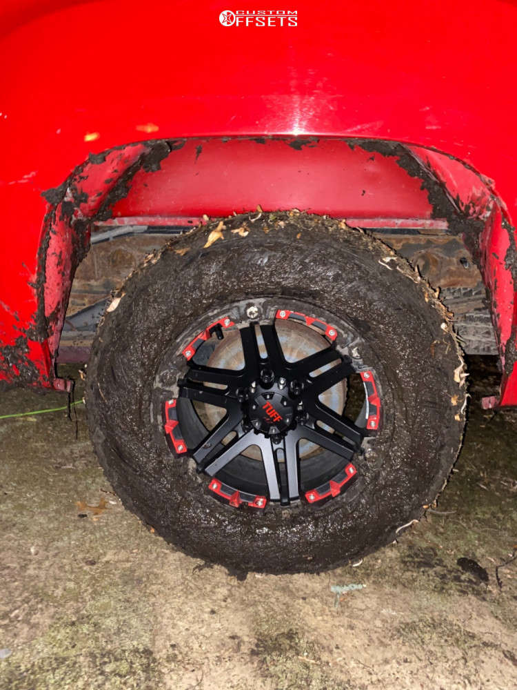 2011 GMC Sierra 1500 with 18x9 25 Tuff T01 and 265/65R18 Firestone ...