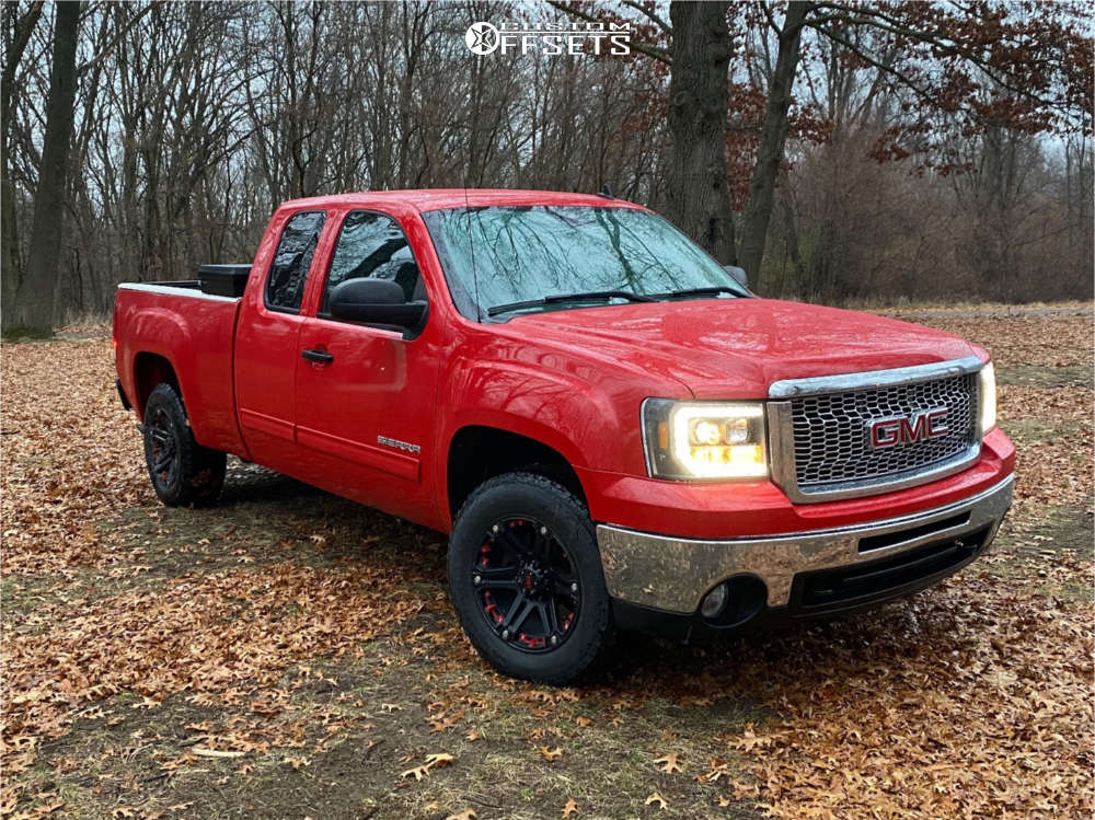 2011 GMC Sierra 1500 with 18x9 25 Tuff T01 and 265/65R18 Firestone ...