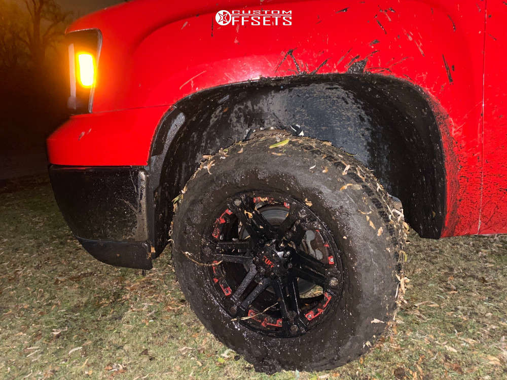 2011 GMC Sierra 1500 with 18x9 25 Tuff T01 and 265/65R18 Firestone ...