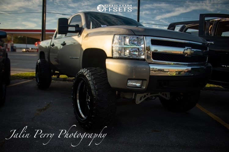 2008 Chevrolet Silverado 1500 with 24x14 -76 Dropstars 657bm and 38/13 ...