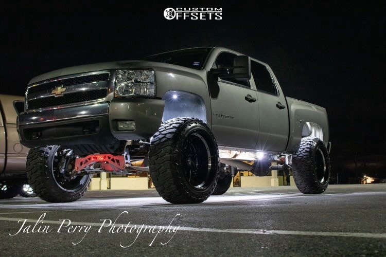 2008 Chevrolet Silverado 1500 with 24x14 -76 Dropstars 657bm and 38/13 ...
