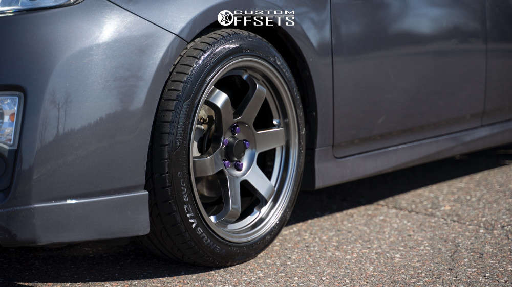 2011 Toyota Prius with 17x8 35 AVID1 AV6 and 215/45R17 Hankook V12 and ...