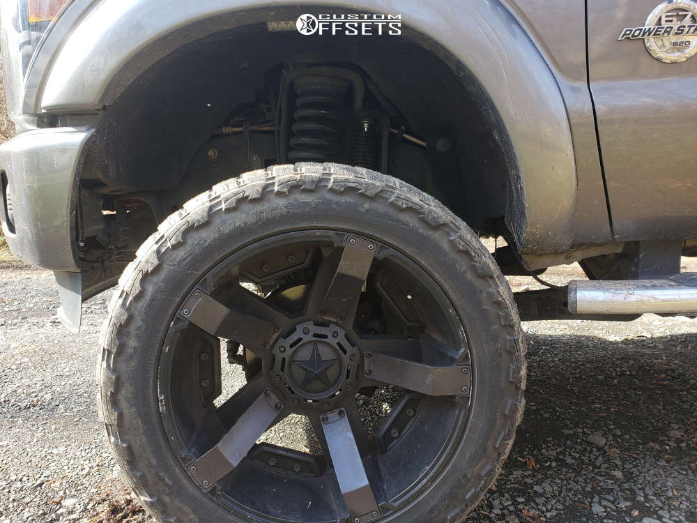 2013 Ford F-250 Super Duty with 24x14 -76 XD Rockstar Ii and 37/13.5R24 ...