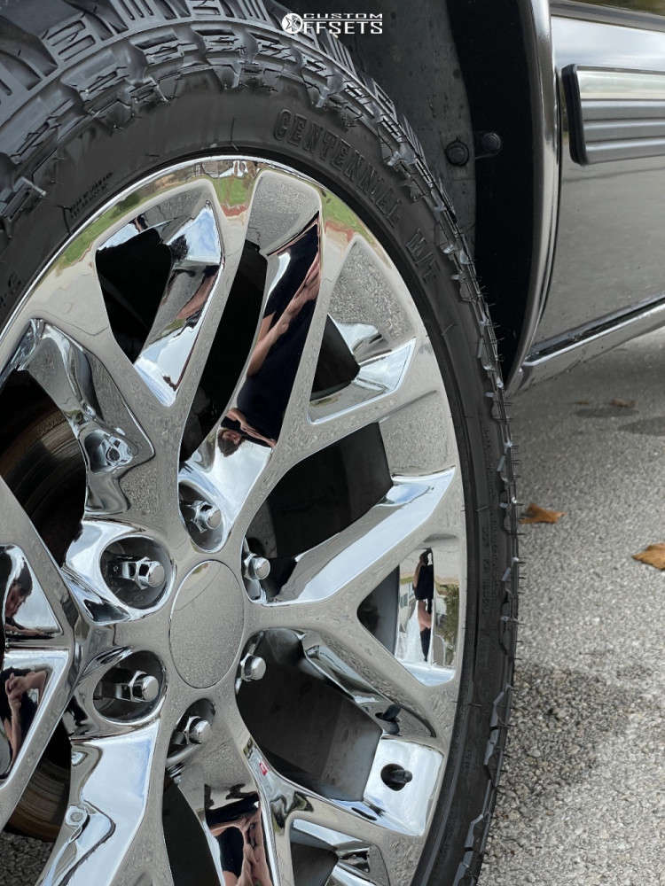 2002 Chevrolet Silverado 1500 with 22x9 24 OE Creations Snowflakes and ...